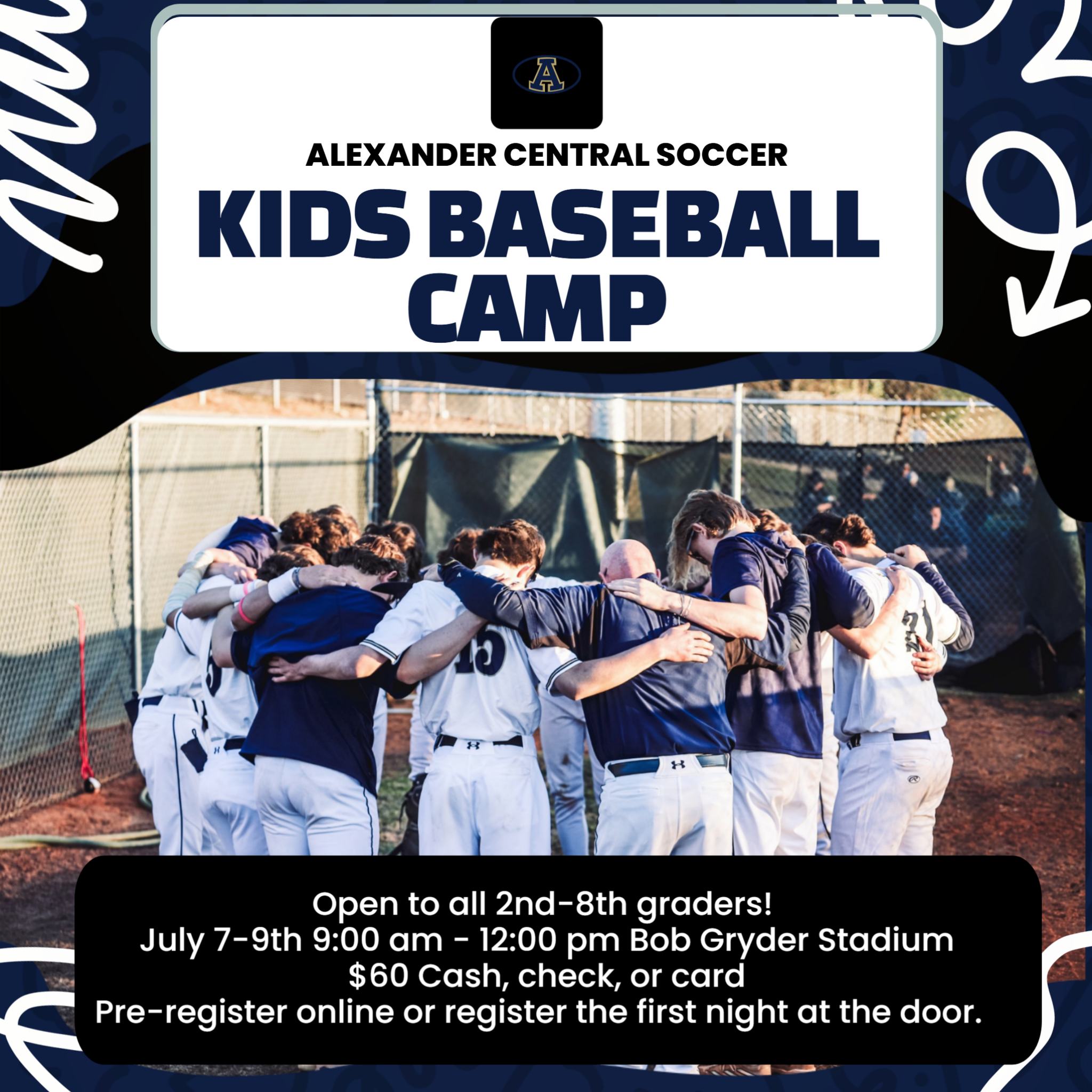 Alexander Central Kids Baseball Camp Begins Monday, July 7th