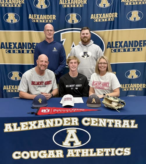 Alexander Central’s Carter Bowman Signs To Play Baseball At Belmont Abbey