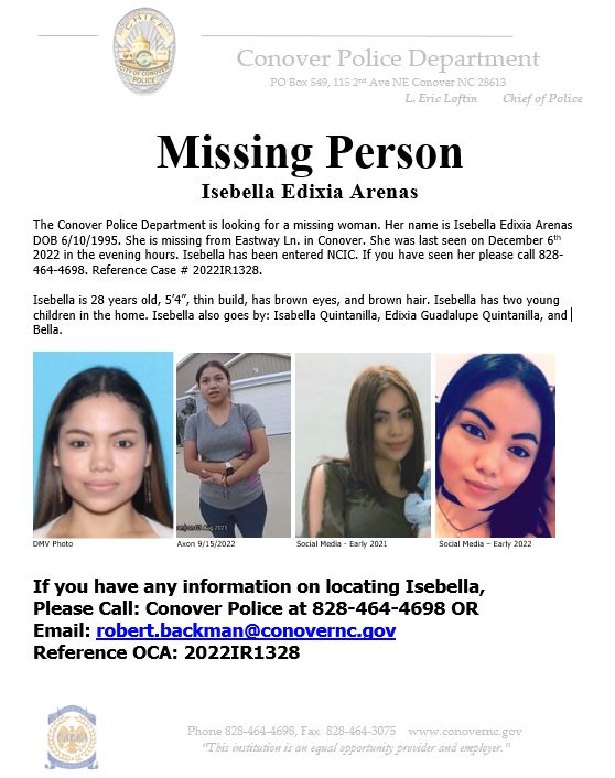 Conover Woman Listed As Missing