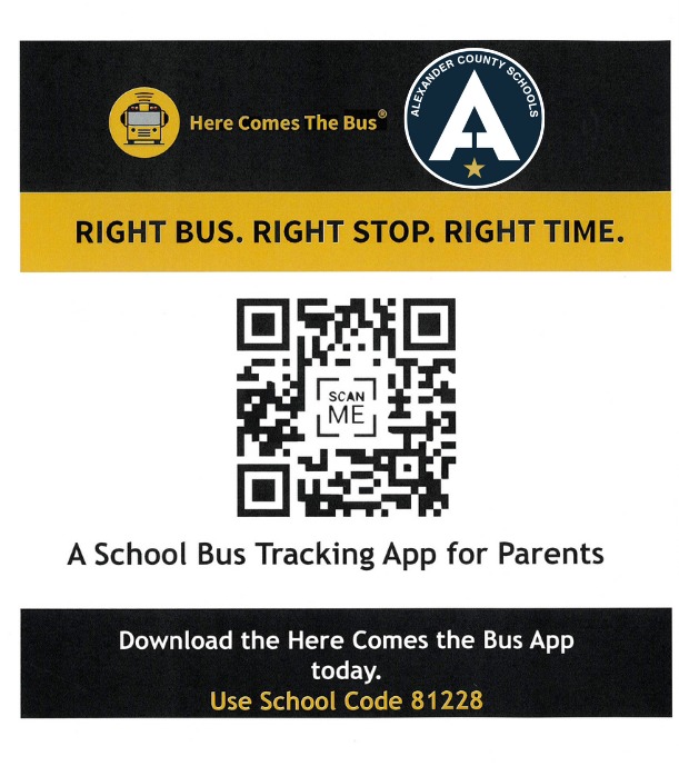 Alexander County Schools Offer The Here Comes The Bus App