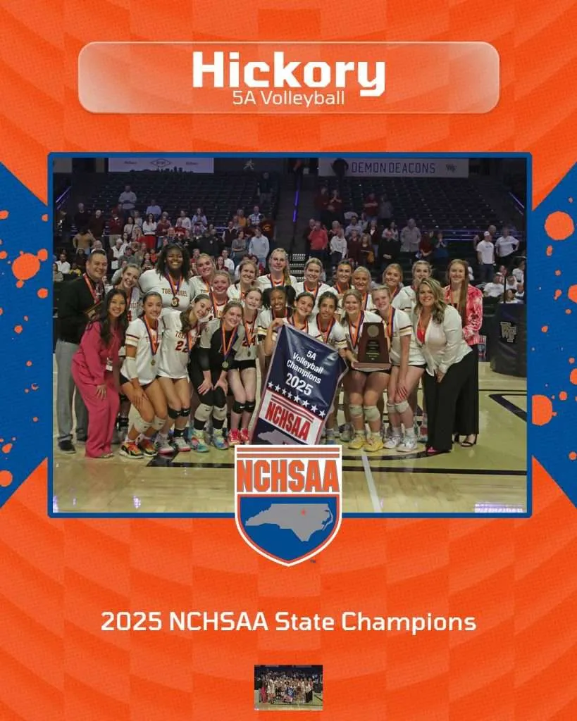 Hickory High Wins State 5A Volleyball Title