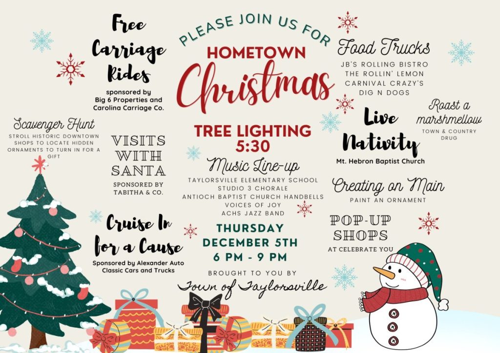 Hometown Christmas Begins Tonight. Taylorsville’s New Christmas Tree ...