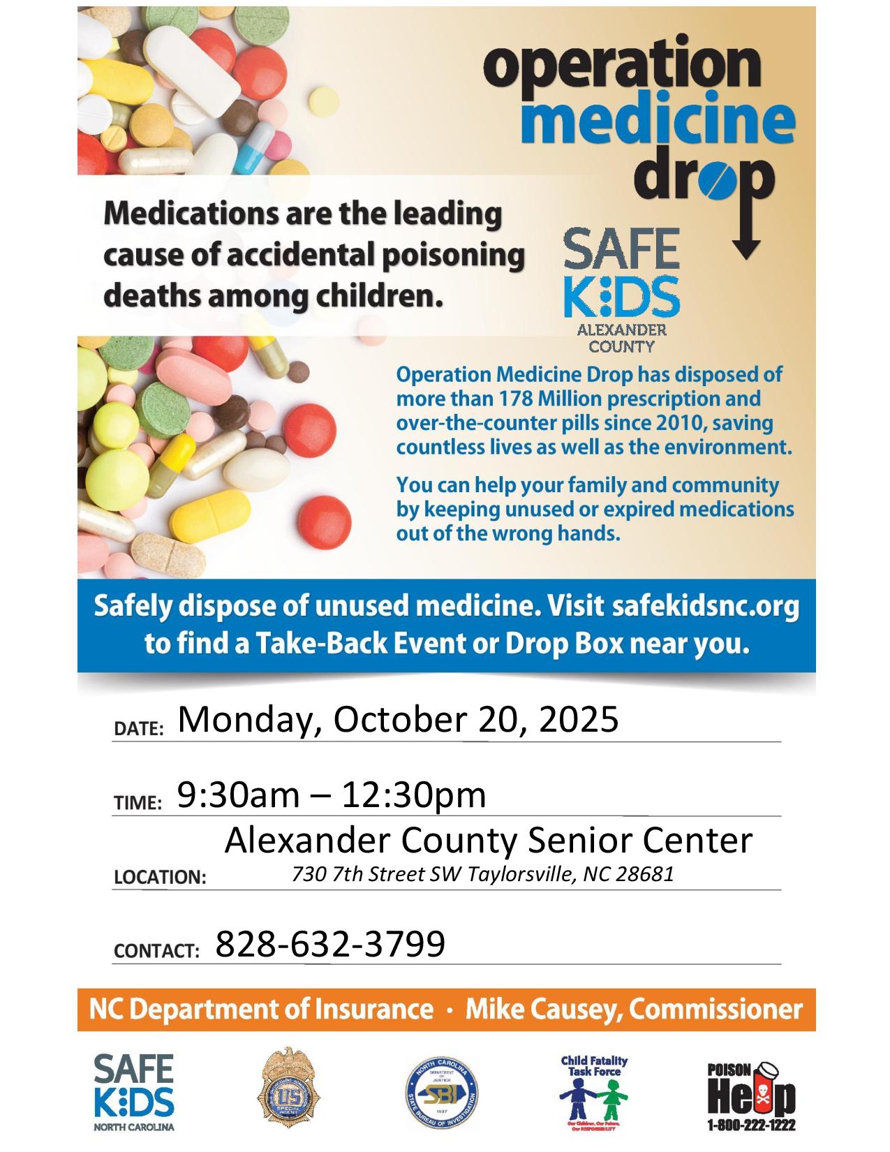 Operation Medicine Drop Event Scheduled For Monday, October 20th