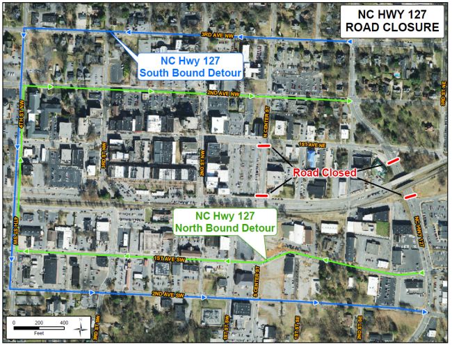Section Of Highway 127 Closed This Weekend In Hickory