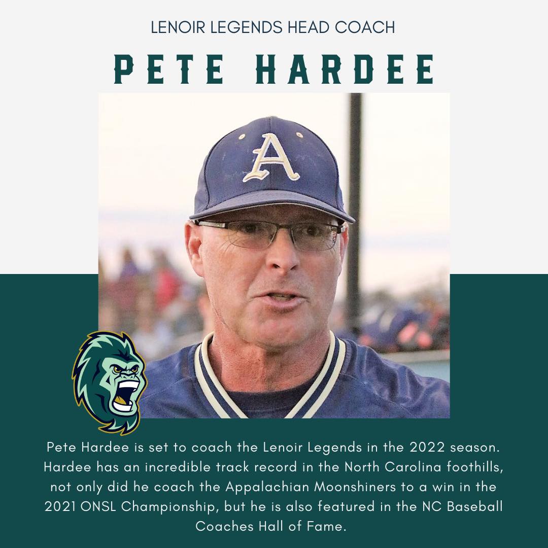 Alexander Central Baseball Coach Hardee Will Coach Lenoir Legends This ...