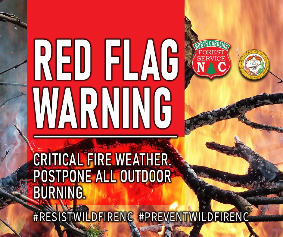 ***Red Flag Warning *** Issued For Area Today