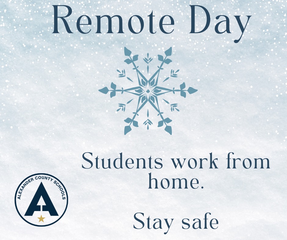 Remote Learning Day Thursday For Alexander County Schools
