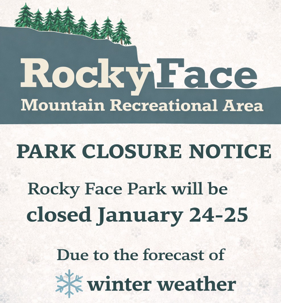 Rocky Face Park To Close Saturday And Sunday